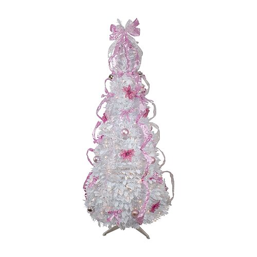 Click here for Northlight 6ft Popup Artificial Prelit White And P... prices