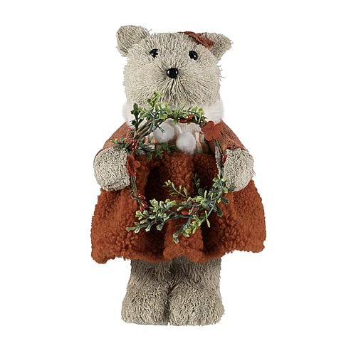 Click here for Northlight 10 Woodland Girl Bear Holding Christmas... prices