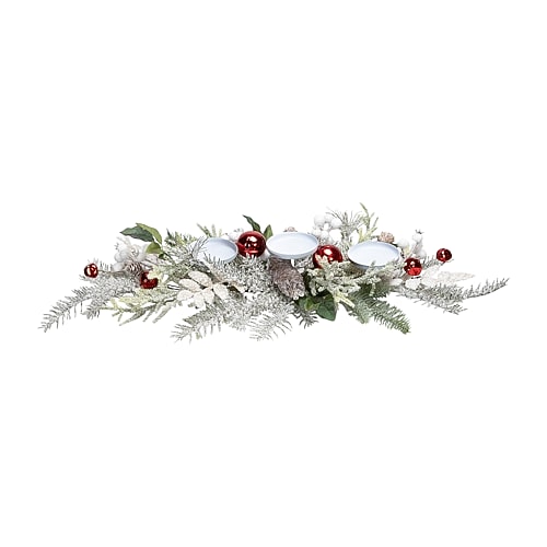 Click here for Northlight 28 Frosted Winter Greenery And Jingle B... prices