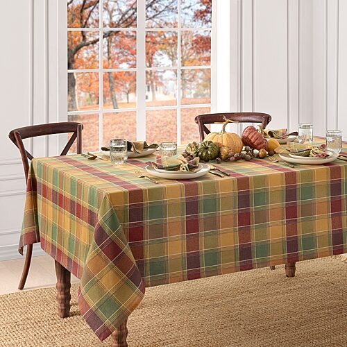 Click here for Elrene Autumn Acres Plaid Tablecloth  60 x 84 - Mu... prices