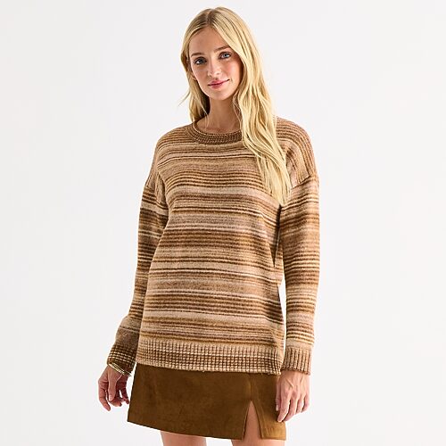 Click here for a.n.a Tall Womens Crew Neck Long Sleeve Striped Pu... prices