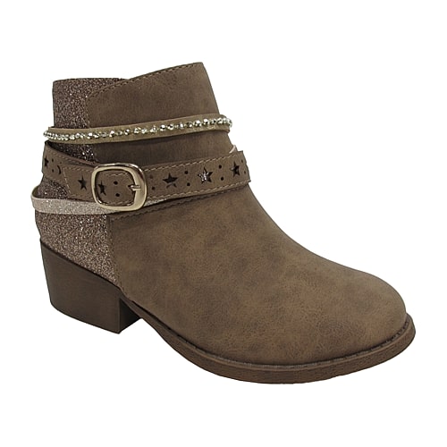 Click here for Pop Big Kid Girls Wendy Block Heel Booties  5 Medi... prices