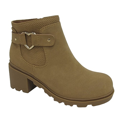 Click here for Pop Big Kid Girls Youthful Block Heel Booties  2 M... prices