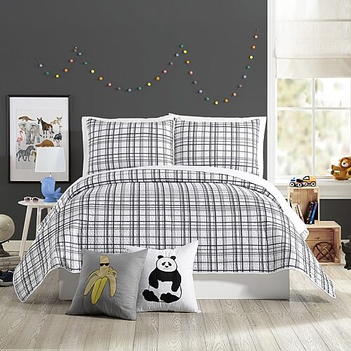 Click here for Urban Playground Marquis Plaid Quilt Set  One Size... prices
