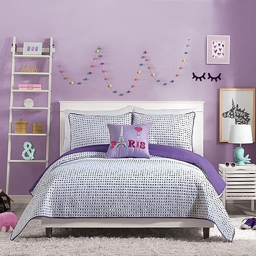 Click here for Urban Playground Joceline Quilt Set  One Size  Pur... prices