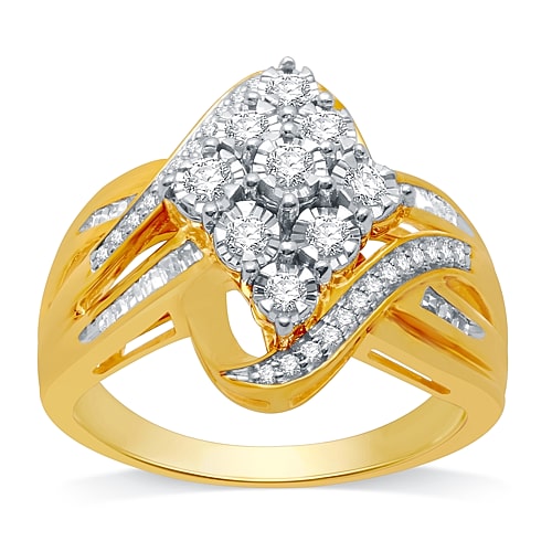 Click here for Womens 1/2 CT. T.W. Natural White Diamond 10K Gold... prices