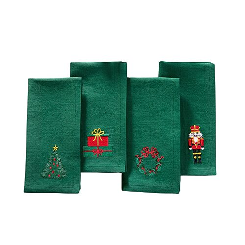 Click here for Threadmade 4-pc. Napkins  One Size  Green prices