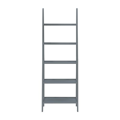Click here for Almasy 5-Shelf Leaning Bookshelf  One Size  Gray prices