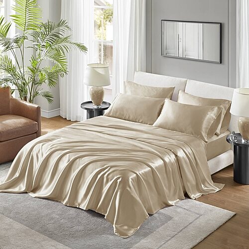 Click here for Madison Park Essentials Satin Pillowcase Pair  Kin... prices