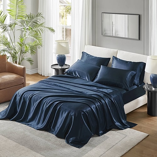 Click here for Madison Park Essentials Satin Pillowcase Pair  Sta... prices