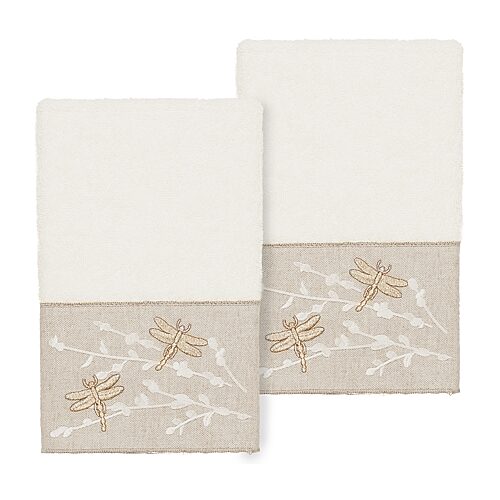 Click here for Linum Home Textiles Braelyn 2-pc. Embellished Hand... prices