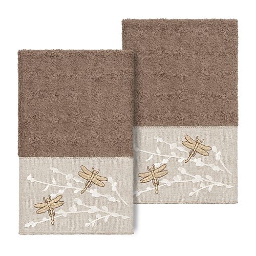 Click here for Linum Home Textiles Braelyn 2-pc. Embellished Hand... prices