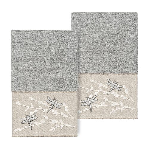 Click here for Linum Home Textiles Braelyn 2-pc. Embellished Hand... prices