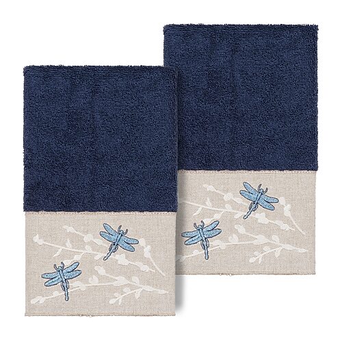 Click here for Linum Home Textiles Braelyn 2-pc. Embellished Hand... prices
