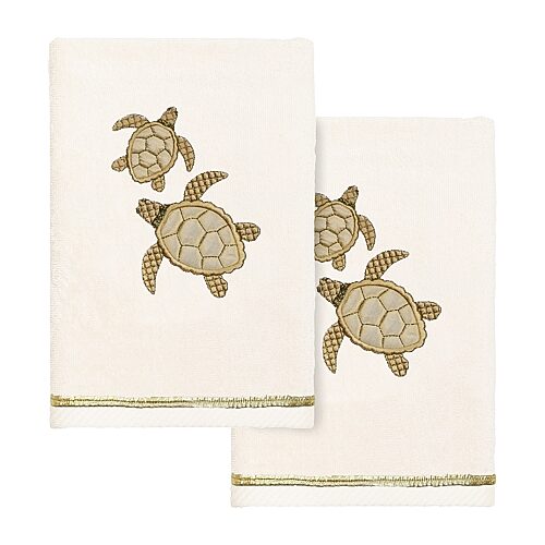 Click here for Linum Home Textiles Tortuga 2-pc. Embellished Hand... prices