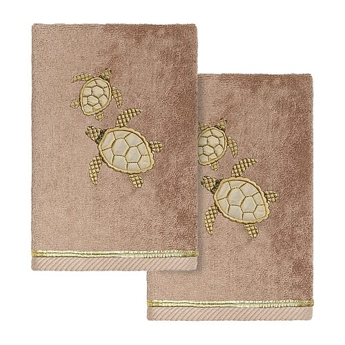 Click here for Linum Home Textiles Tortuga 2-pc. Embellished Hand... prices