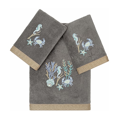 Click here for Linum Home Turkish Cotton Aaron Embellished 3-Pc.... prices