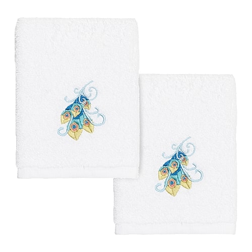 Click here for Linum Home Turkish Cotton Penelope Embellished 2-P... prices