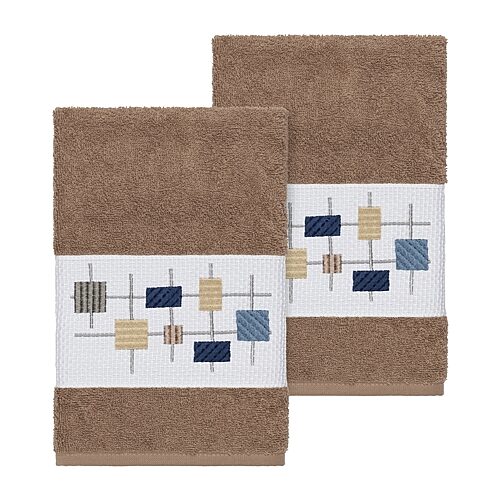 Click here for Linum Home Textiles Khloe 2-pc. Embellished Hand T... prices