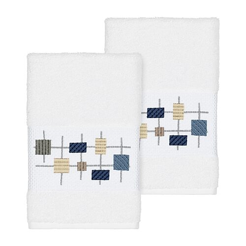 Click here for Linum Home Textiles Khloe 2-pc. Embellished Hand T... prices