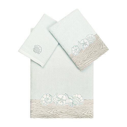 Click here for Linum Home Textiles Shell Row 3-pc. Bath Towel Set... prices