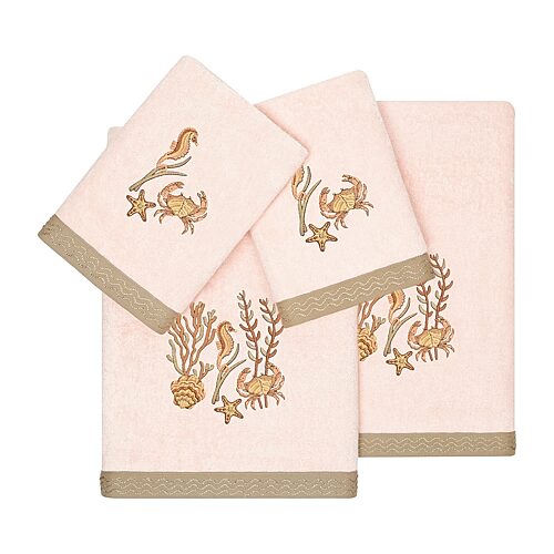 Click here for Linum Home Turkish Cotton Aaron Embellished 4-Pc.... prices