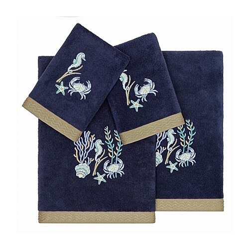 Click here for Linum Home Turkish Cotton Aaron Embellished 4-Pc.... prices