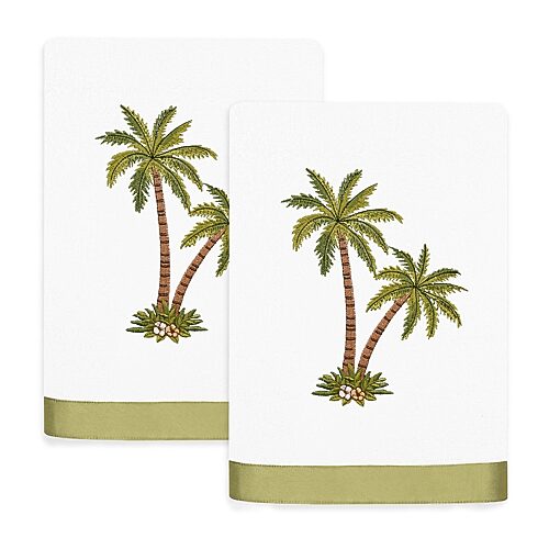 Click here for Linum Home Textiles Palmera 2-pc. Embellished Hand... prices