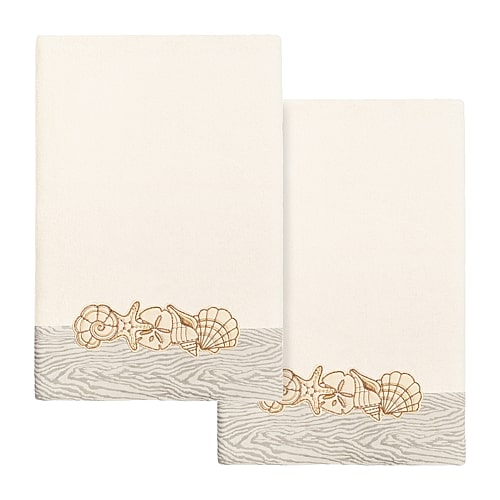 Click here for Linum Home Textiles Shell Row 2-pc. Embellished Ba... prices