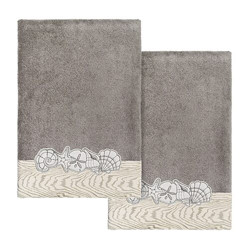 Click here for Linum Home Textiles Shell Row 2-pc. Embellished Ba... prices