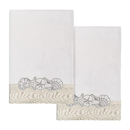 Click here for Linum Home Textiles Shell Row 2-pc. Embellished Ba... prices