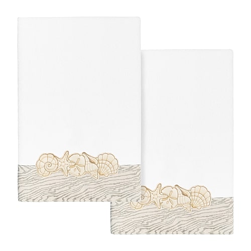 Click here for Linum Home Textiles Shell Row 2-pc. Embellished Ba... prices