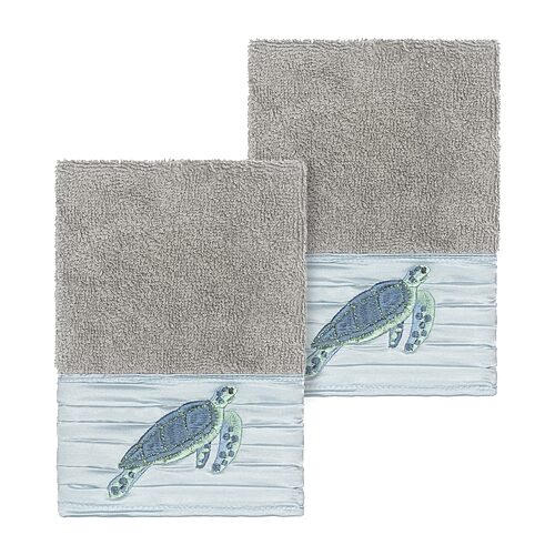 Click here for Linum Home Textiles Mia 2-pc. Embellished Washclot... prices