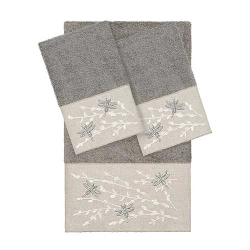 Click here for Linum Home Textiles Braelyn 3-pc. Bath Towel Set... prices