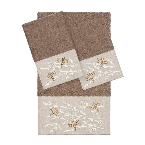 Click here for Linum Home Textiles Braelyn 3-pc. Bath Towel Set... prices