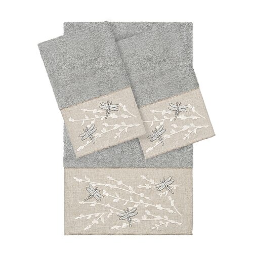 Click here for Linum Home Textiles Braelyn 3-pc. Bath Towel Set... prices