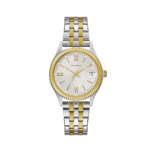 Click here for Caravelle Designed By Bulova Womens Two Tone Stain... prices
