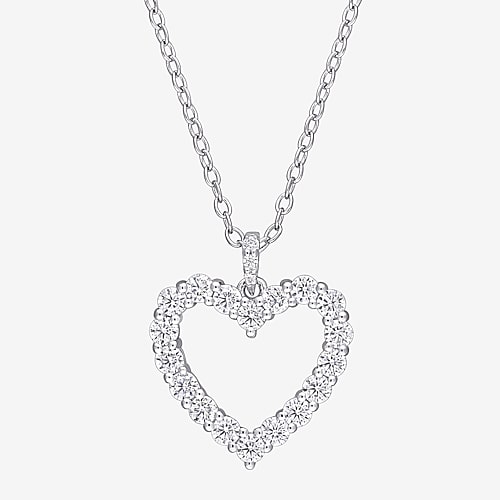 Click here for Womens Lab Created White Moissanite Sterling Silve... prices