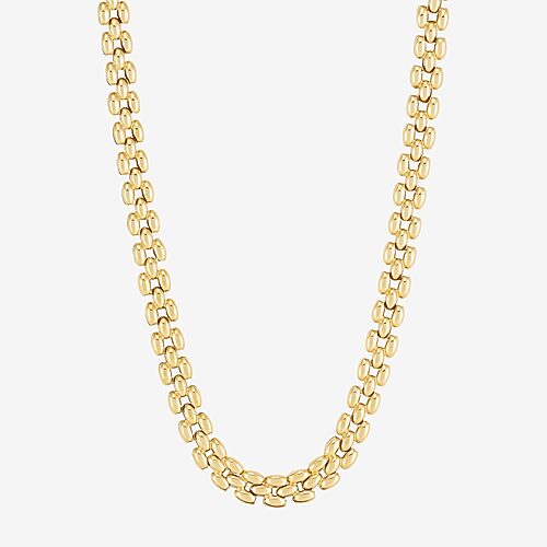 Click here for Womens 14K Gold 18 Inch Link Necklace  One Size prices