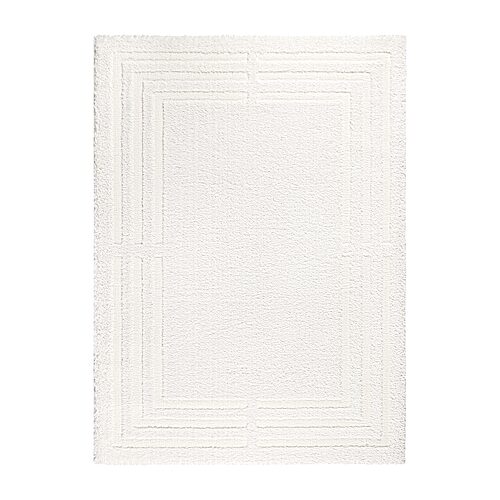 Town And Country Cloud Shag Geometric Washable Indoor Rectangular Area Rug  One Size  White