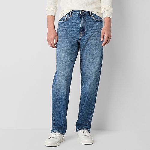 Click here for mutual weave Mens Loose Fit Jean  38 30  Blue prices
