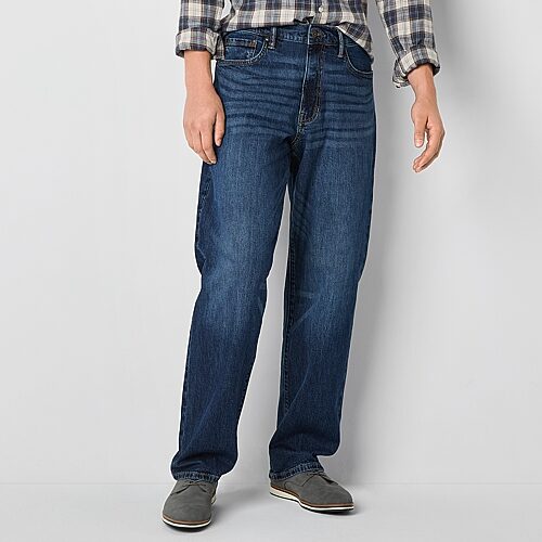 Click here for mutual weave Mens Loose Fit Jean  32 30  Blue prices