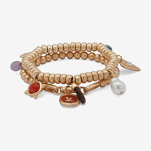 Click here for a.n.a Gold Tone Womens 2-pc. Bracelet Set  One Siz... prices