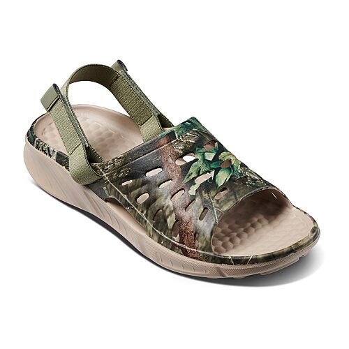 joybees Womens Graphic Trekking Slide Sandals  7  Green