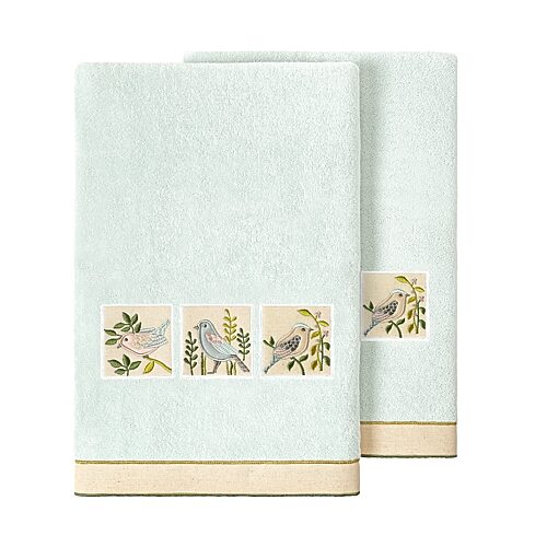Click here for Linum Home Turkish Cotton Belinda Embellished 2-Pc... prices