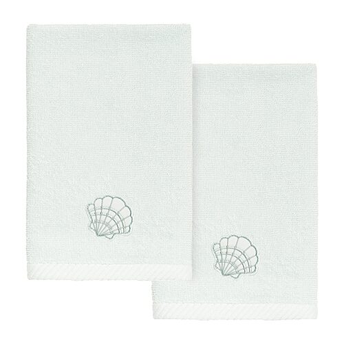 Click here for Linum Home Textiles Shell Row 2-pc. Embellished Fi... prices