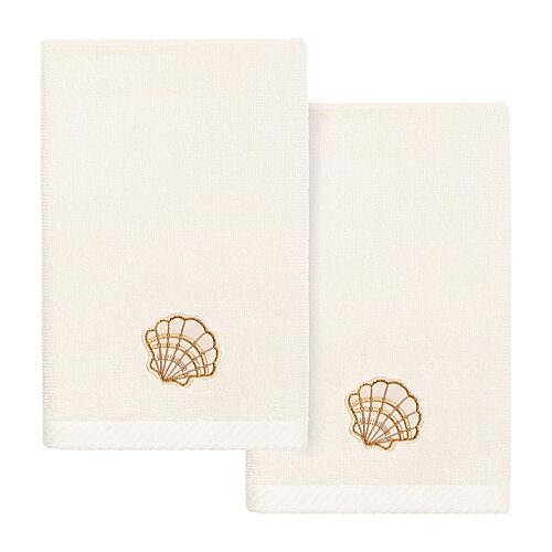 Click here for Linum Home Textiles Shell Row 2-pc. Embellished Fi... prices