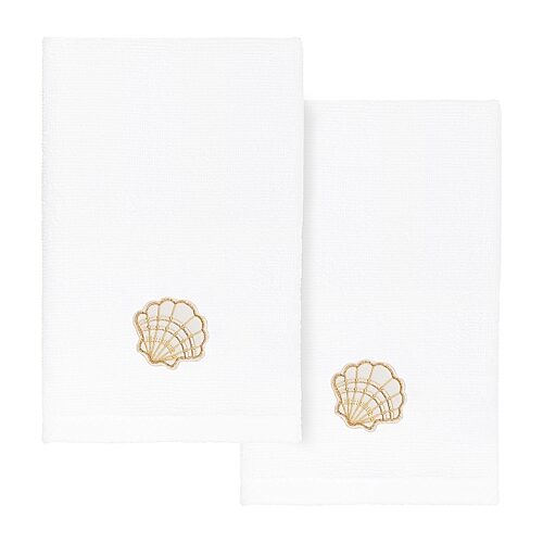 Click here for Linum Home Textiles Shell Row 2-pc. Embellished Fi... prices