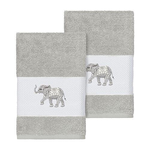 Click here for Linum Home Textiles Quinn 2-pc. Embellished Hand T... prices