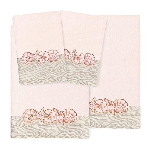 Click here for Linum Home Textiles Shell Row 4-pc. Bath Towel Set... prices